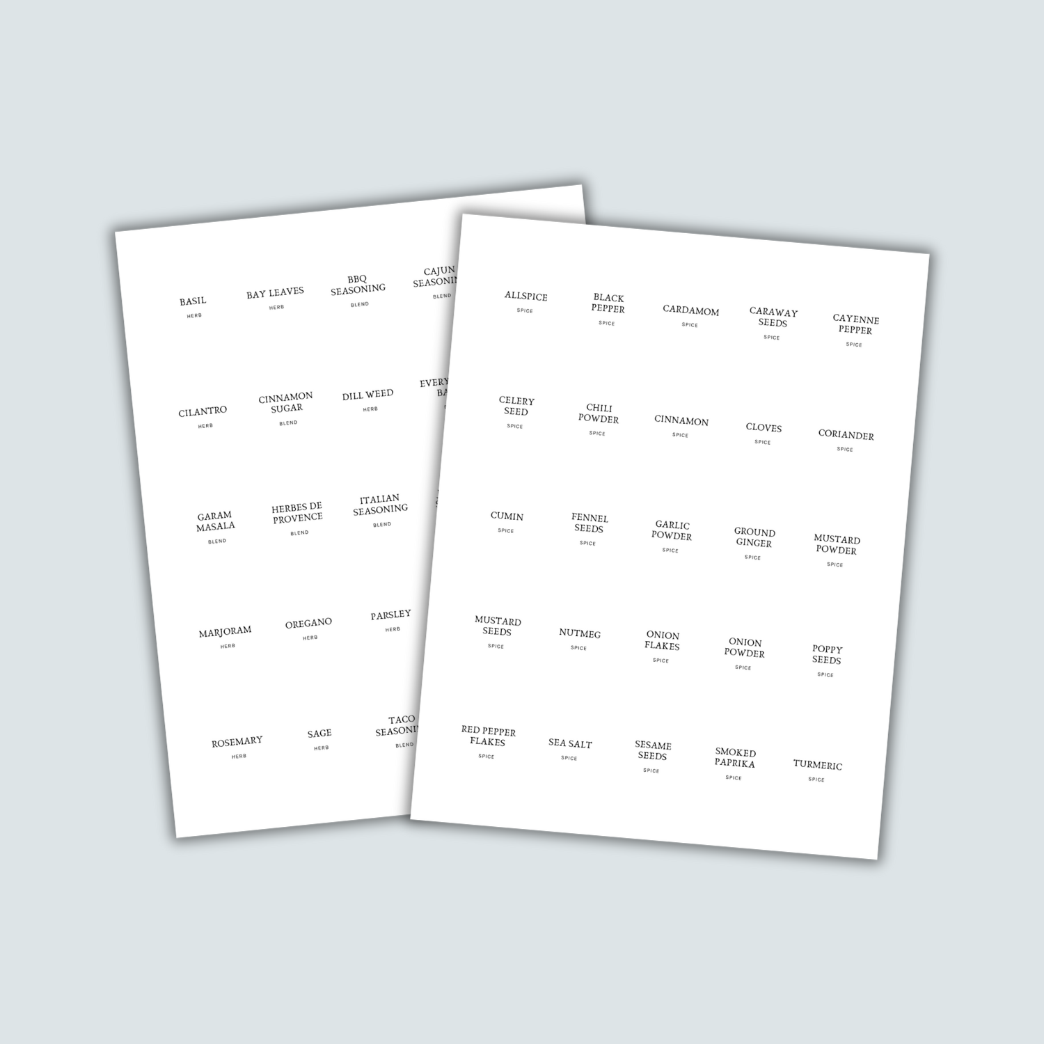 Alphabetical Spice List Printable + Bonus Labels - The Fresh Milled ...