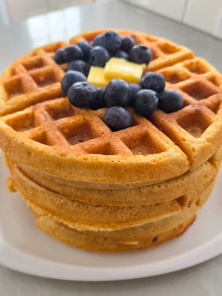 Easy & Fluffy Fresh Milled Flour Waffles
